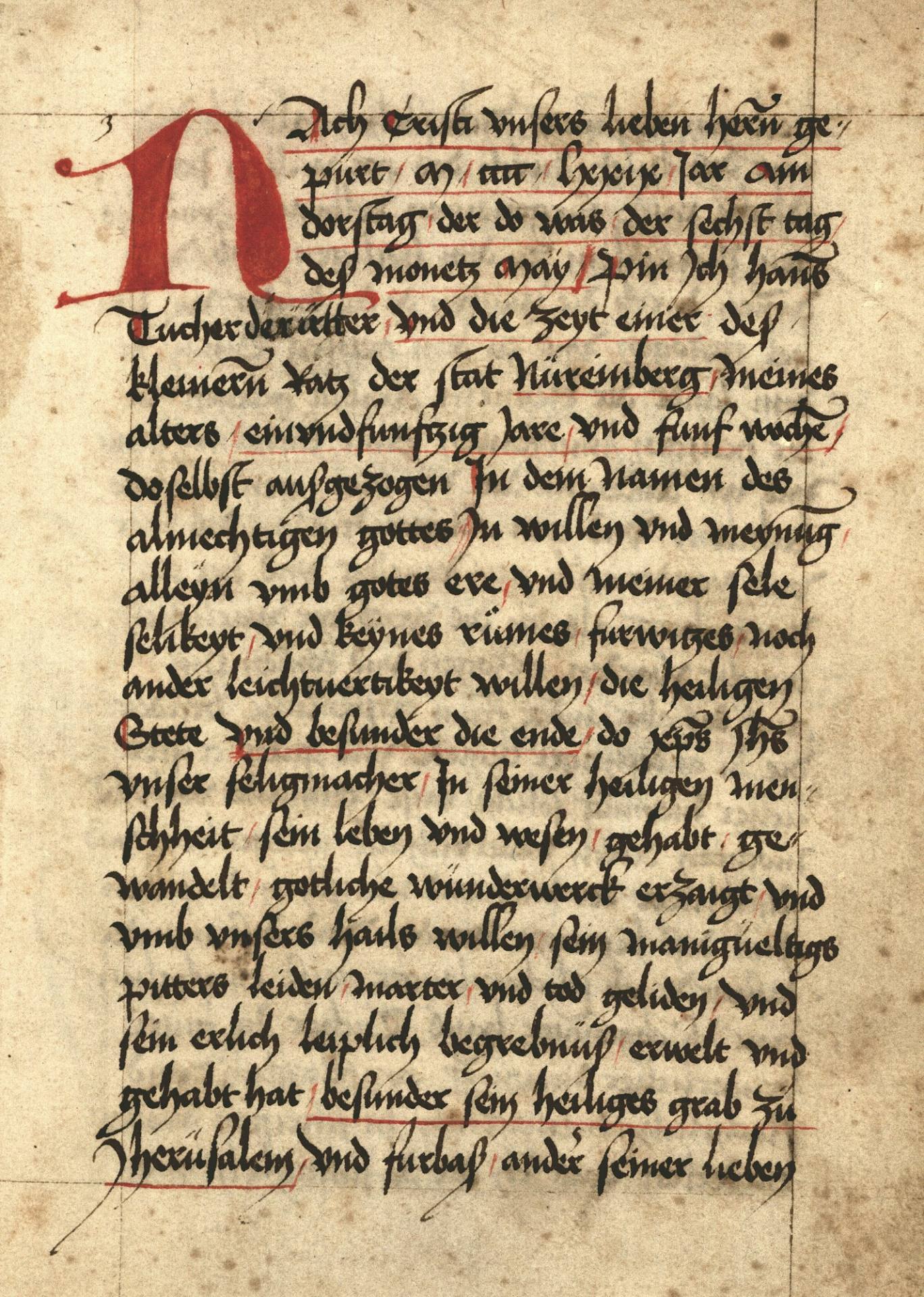 Der Pilgerbericht des Hans Tucher • Tucher Kulturstiftung